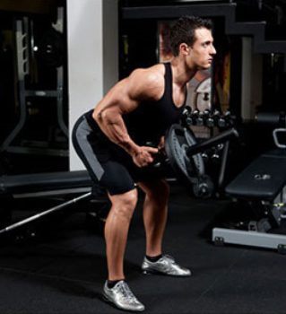 T-Bar Rows with Close-Grip